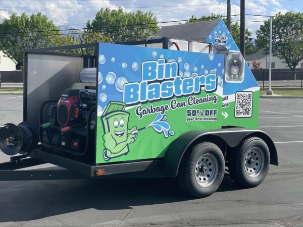 Municipal Garbage Can Cleaning Trailers | Garbage Can Cleaning