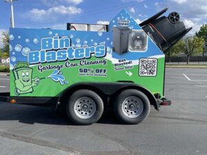 Trash Can Cleaning Trailers For Sale | Garbage Can Cleaning