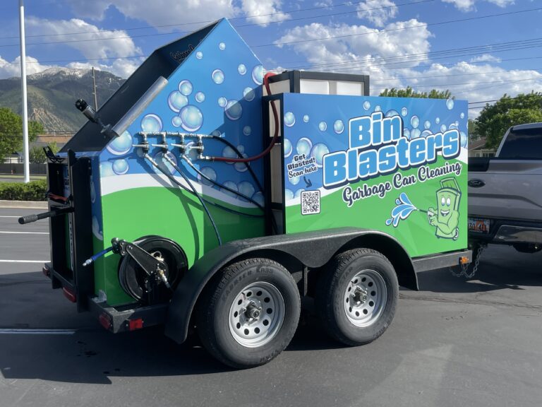Get The Flex Can Cleaning Trailer | Garbage Can Cleaning