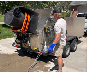 Trash Can Cleaning Trailers For Sale | Garbage Can Cleaning