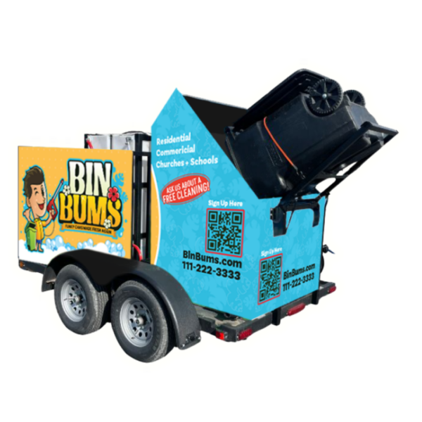 Trash Can Cleaning Trailers For Sale | Garbage Can Cleaning