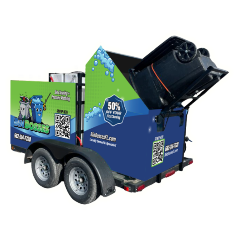 Trash Can Cleaning Trailers For Sale | Garbage Can Cleaning