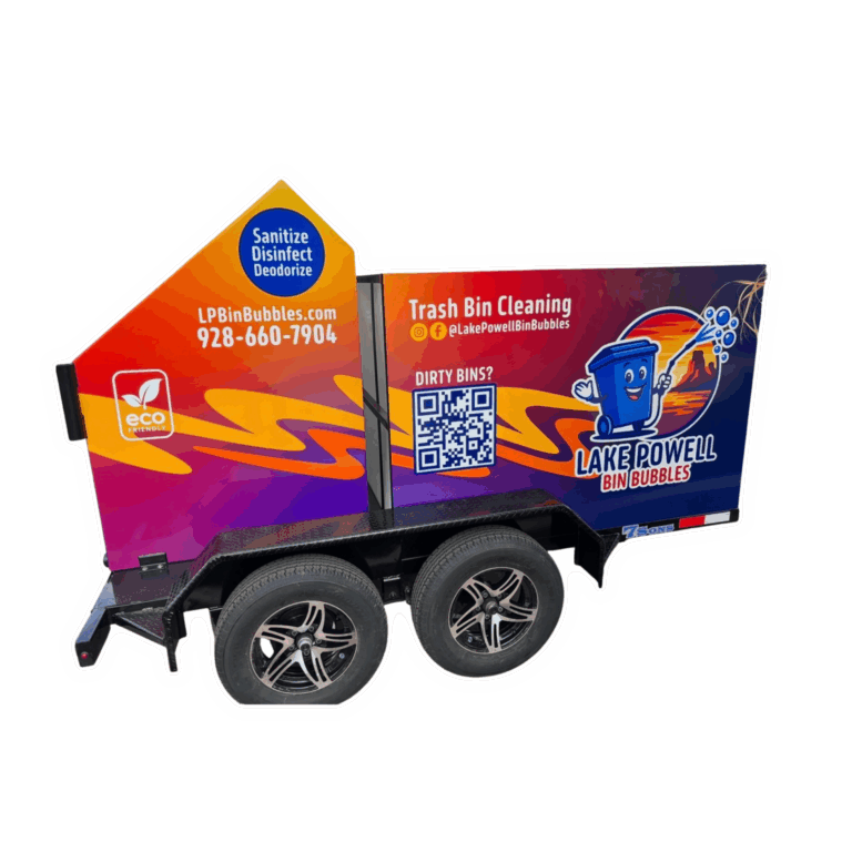 Trash Can Cleaning Trailers For Sale | Garbage Can Cleaning